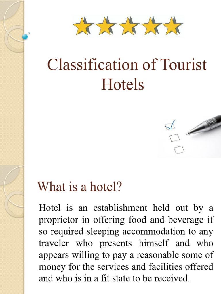 Lesson No 06 Classification of Tourist Hotels | PDF | Hotel | Tourism