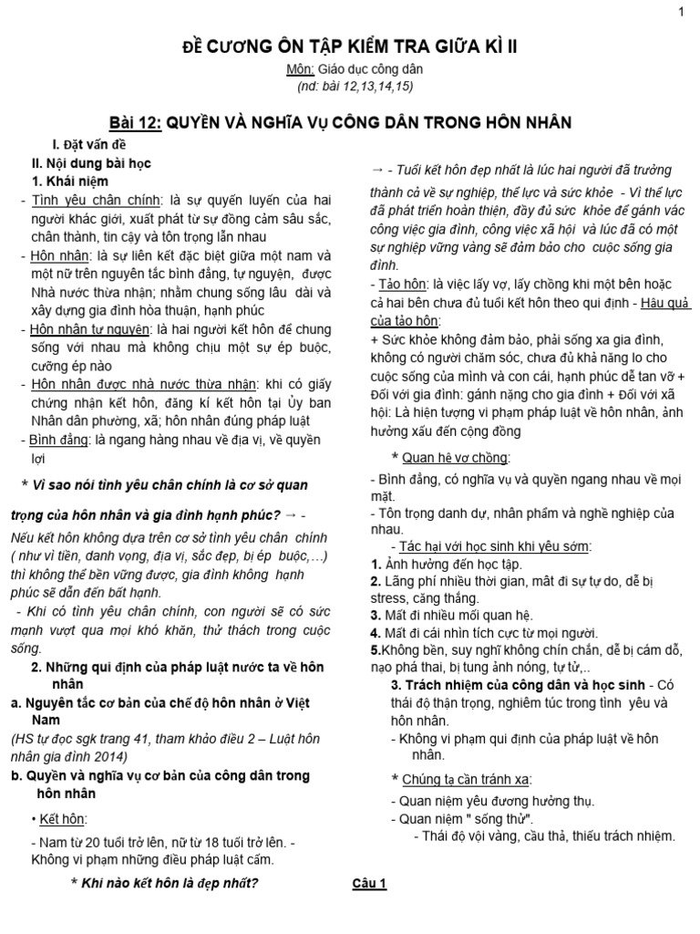 DC GDCD Chính TH C 2 | PDF