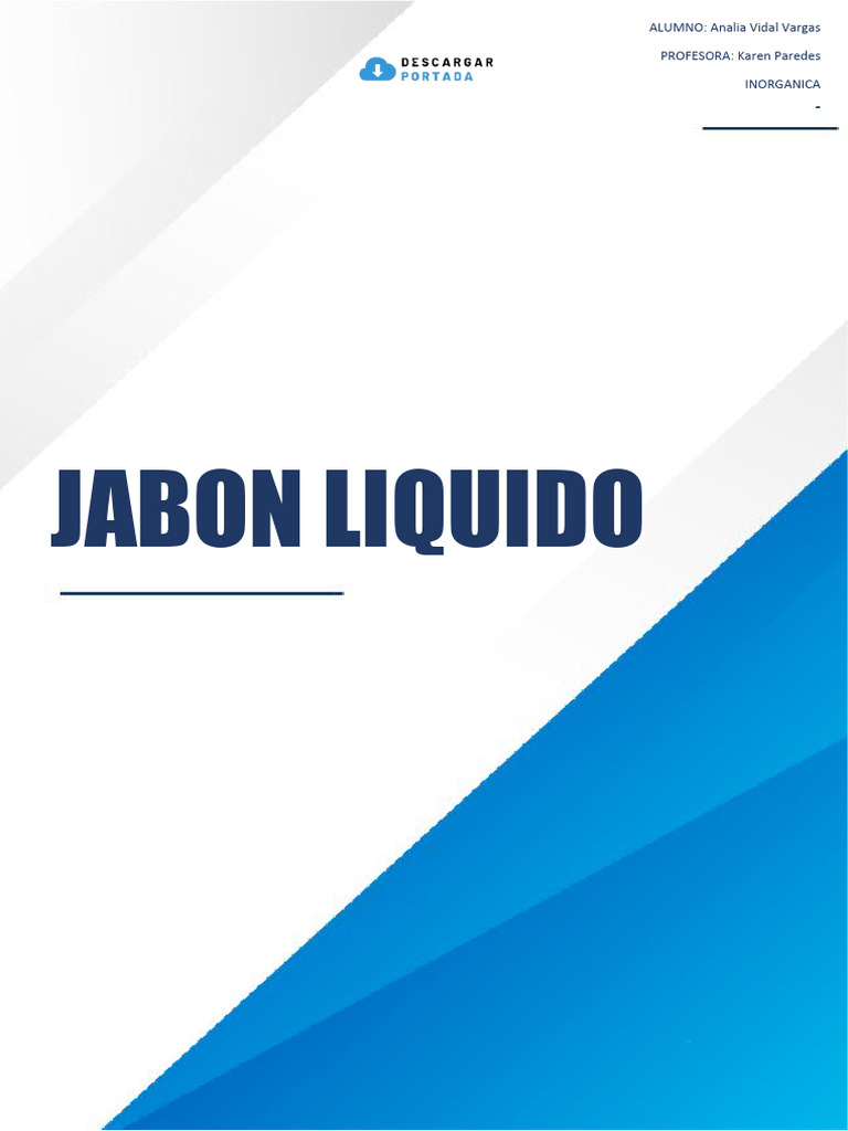 informe jabon | PDF