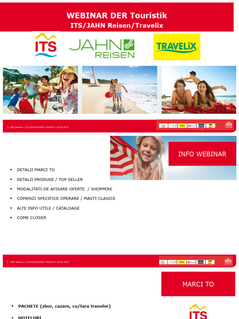 DER Webinar ITS JAHN TRAVELIX | PDF | Hospitality Industry