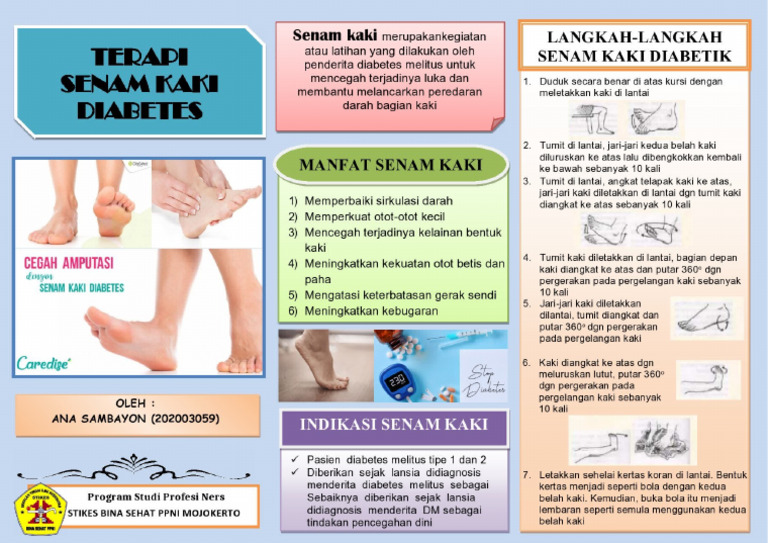 511023094 Leaflet Senam Kaki Diabetes Ana Pdf