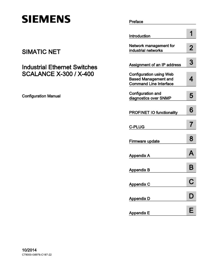 PH - Scalance X 300 X 400 - 76 | PDF | Computer Network | Network Switch