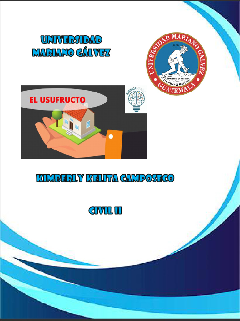 Usufructo | PDF | Propiedad | Derecho Civil (Common Law)