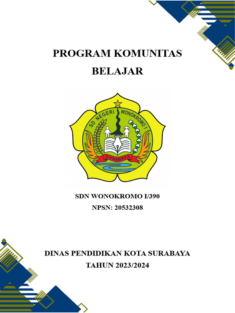 Program Komunitas Belajar | PDF | Ilmu Sosial