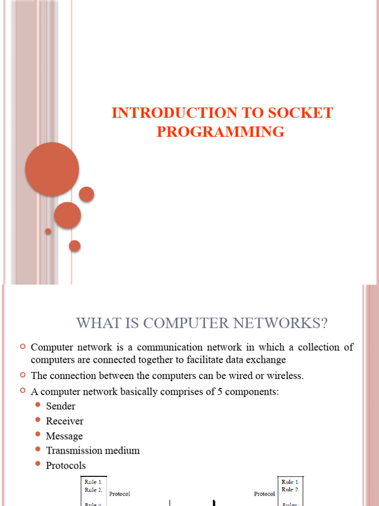 Socket Programming | PDF | Network Socket | Port (Computer Networking) Socket Programming | PDF | Network Socket | Port (Computer Networking)