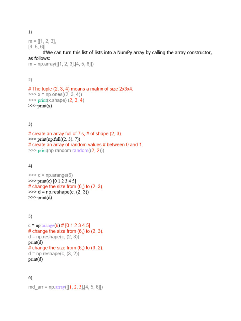 Matrix Exercise | PDF