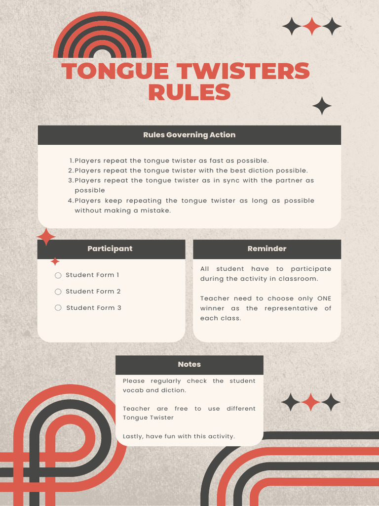 tongue twister 2022 | PDF