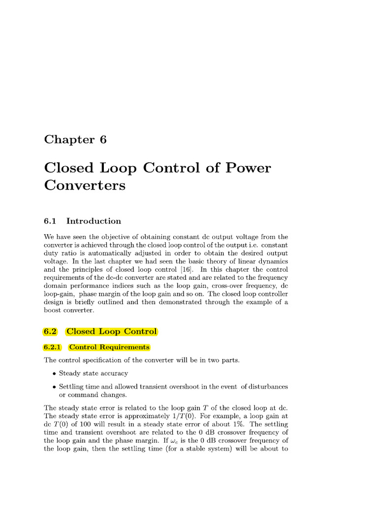 Chapter 6 - Close Loop Control | PDF
