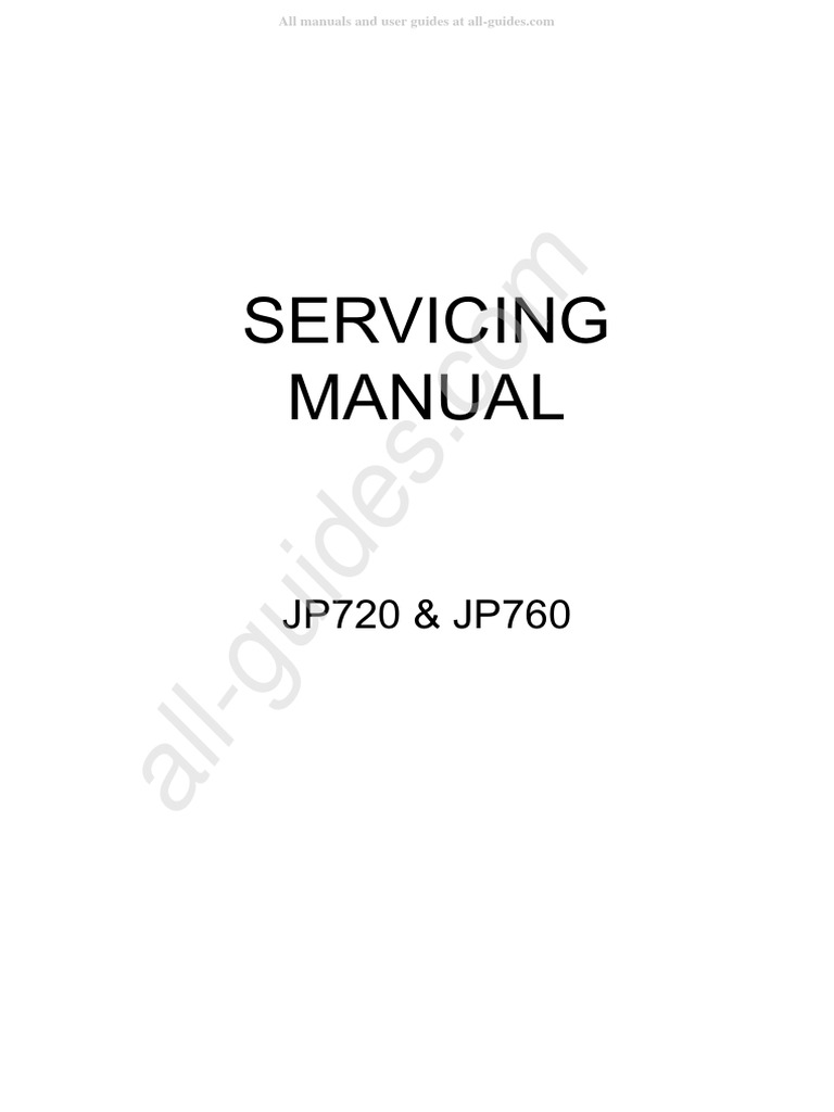 Janome JP720 Sewing Machine Service Manual | PDF | Sewing Machine | Sewing