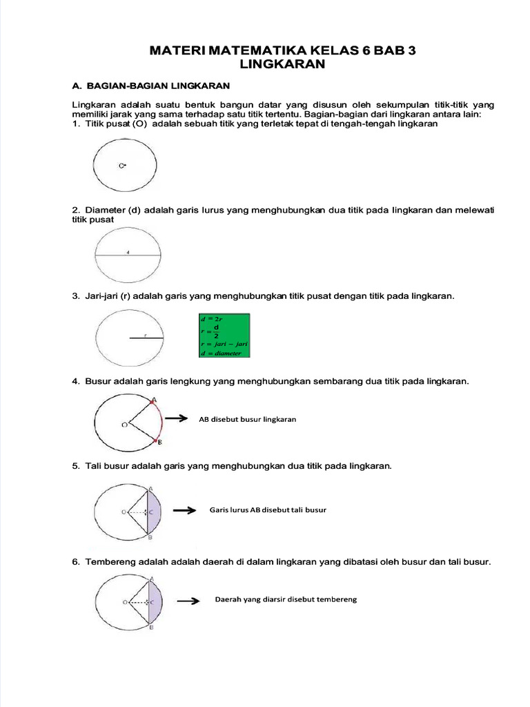 PDF Materi Matematika Kelas 6 Bab 3 - Compress | PDF