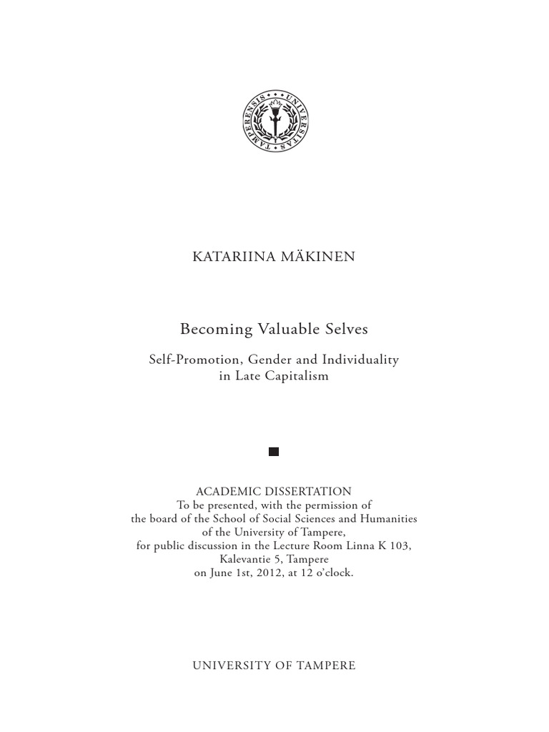 Becoming Valuable Selves | PDF | Economies
