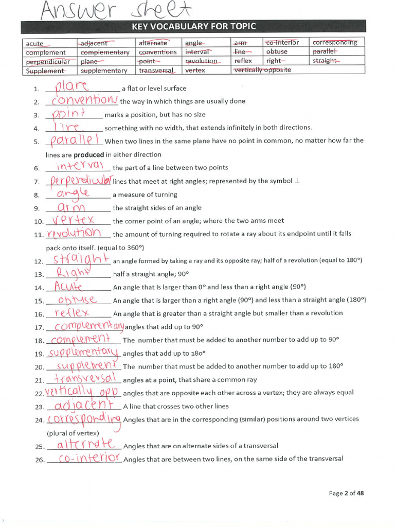 Angles Answers | PDF