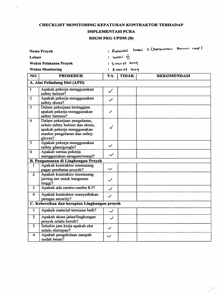 Monitoring Kepatuhan Kontrak Torr | PDF
