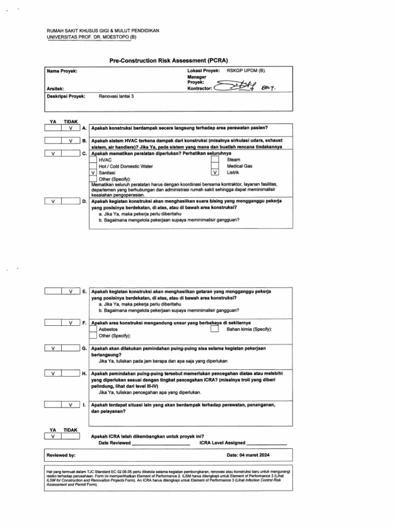 risk assesment pcra | PDF