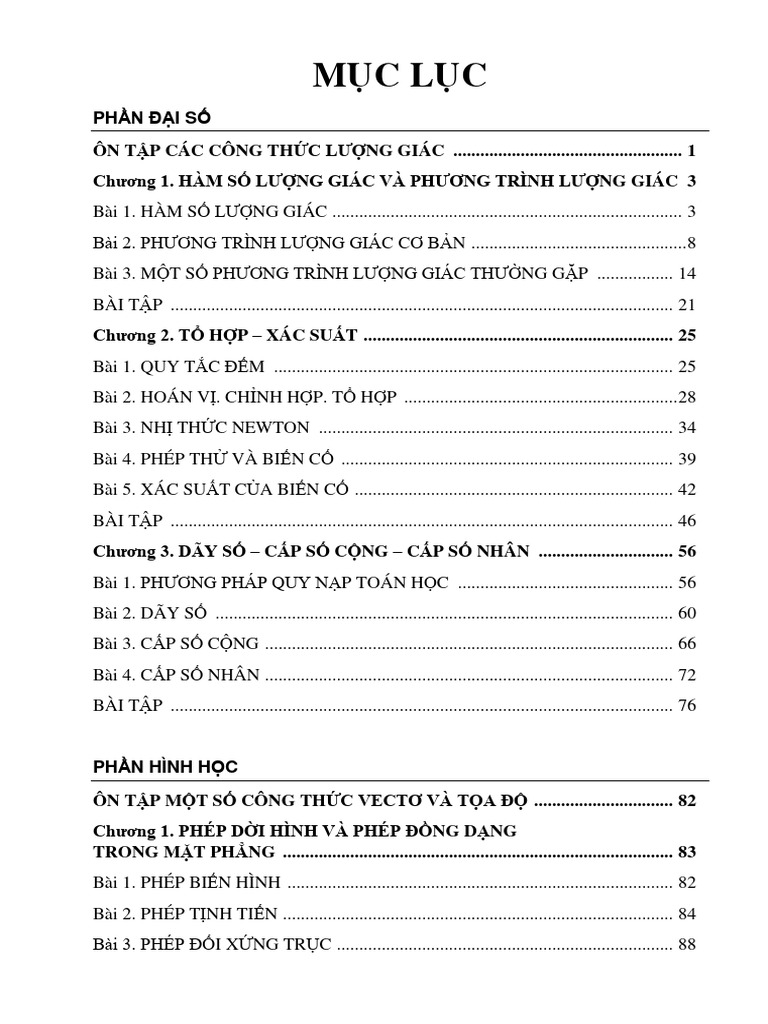 Tai Lieu Toan 11 - HK1 - 2021-2022 | PDF