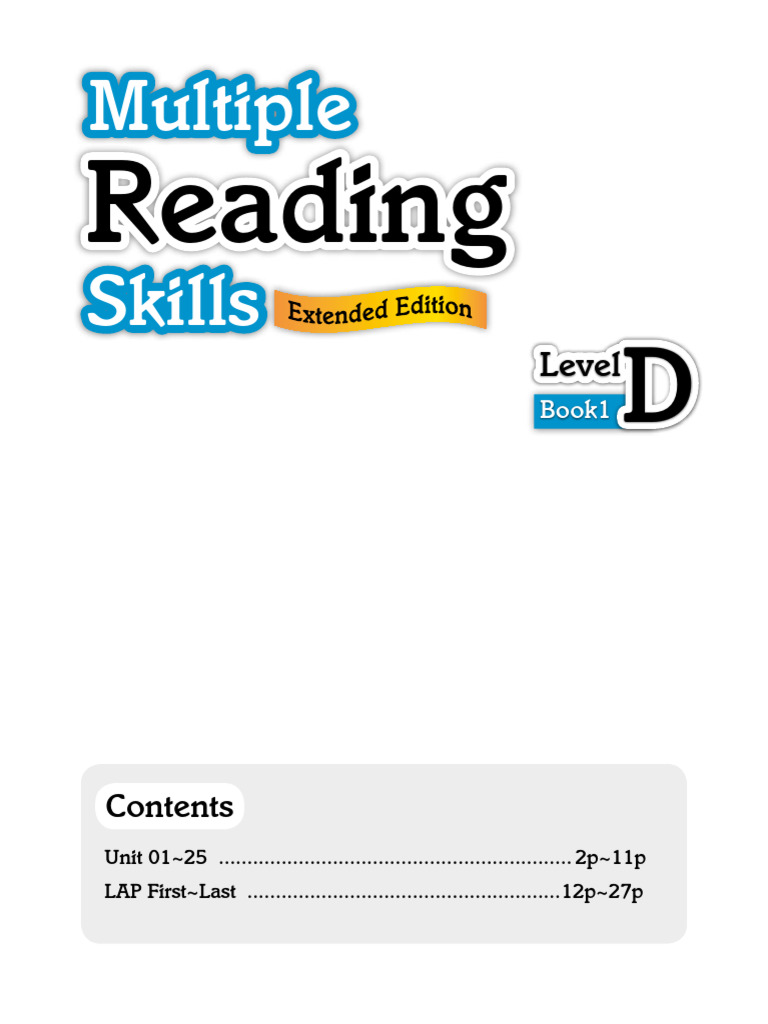 Multiple Reading Skills Extended Edition 해설집 D | PDF