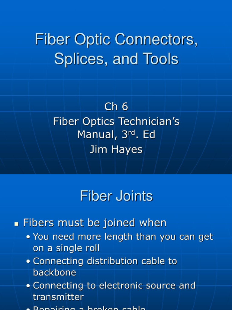 Fiber Optics Tools and Connectors | PDF