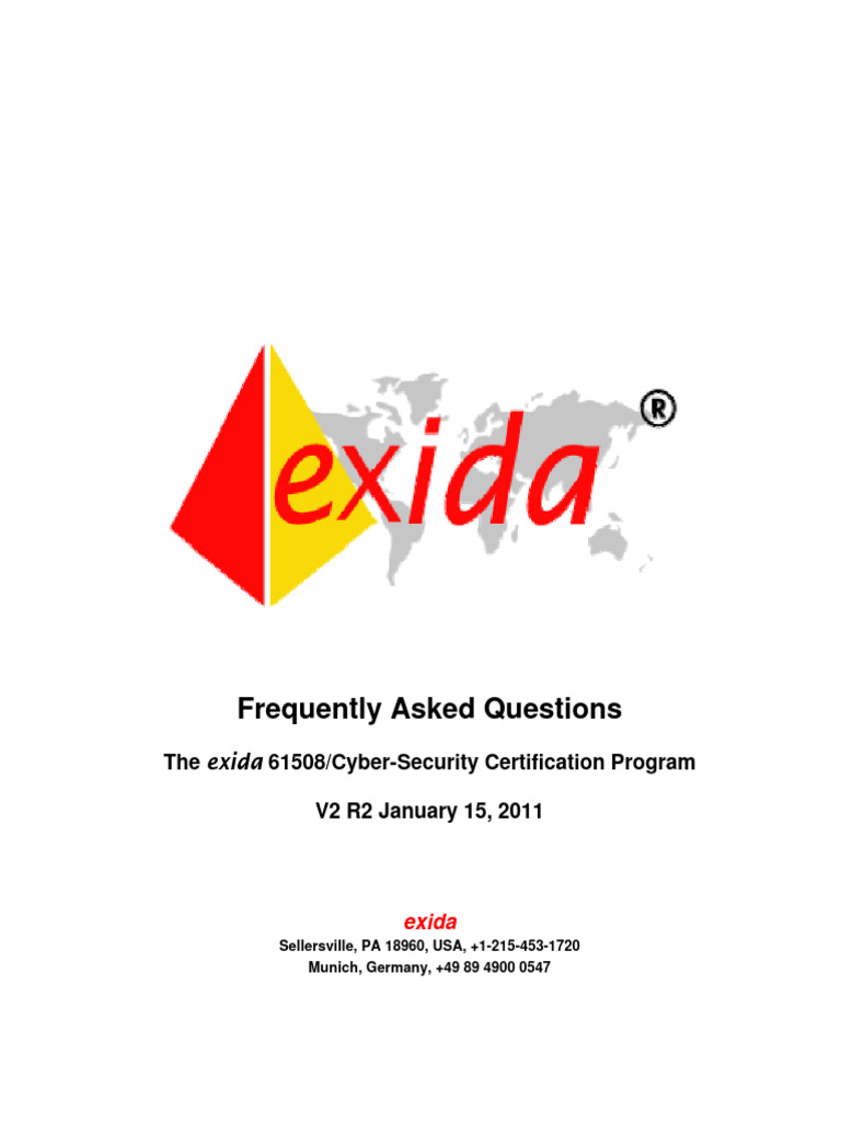 FAQ IEC - 61508 - Certification - Program - FAQ - 1-2011 | PDF | Safety ...