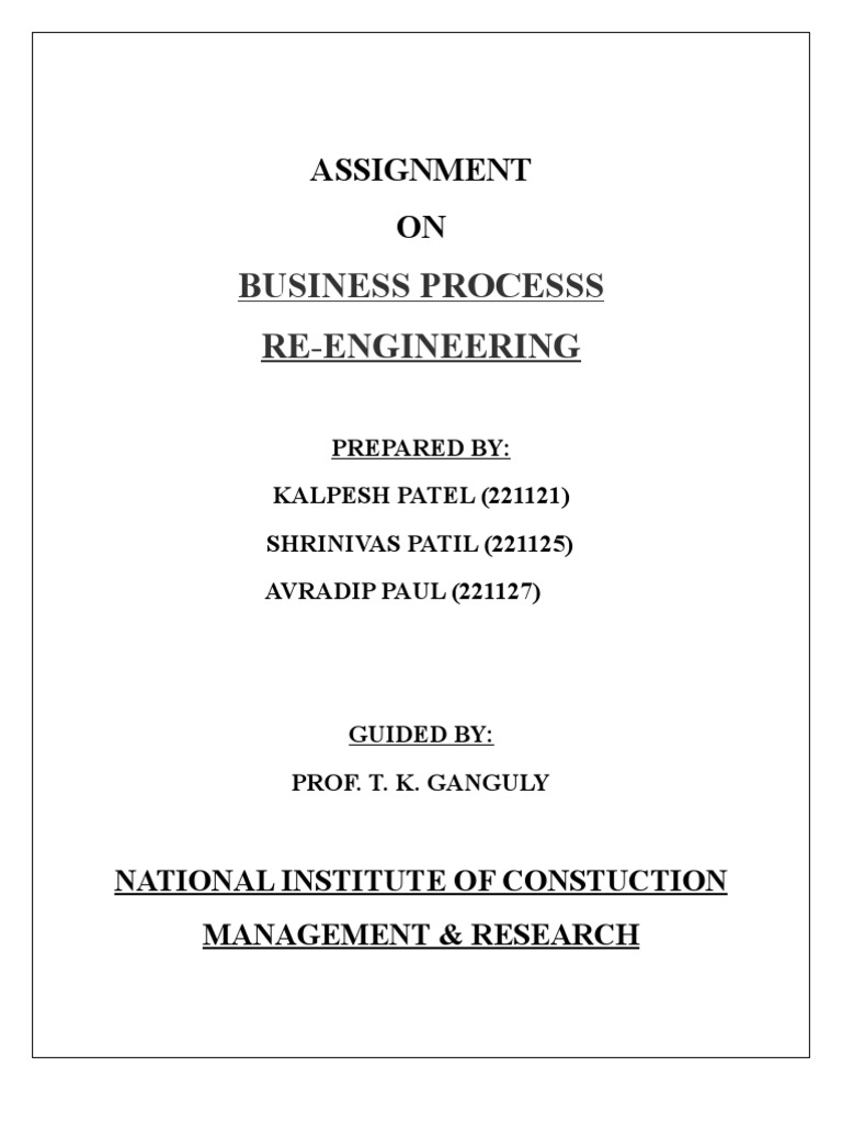 Business Process Re-Engineering | PDF | Business Process | Business