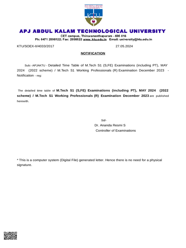 M TechS12022schemetimetable | PDF | Engineering | Embedded System