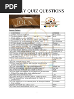 Bible Quiz: Gospel of Matthew | PDF