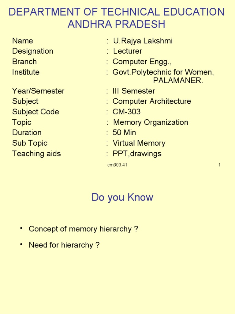 Understanding Virtual Memory Concepts | PDF | Computer Data Storage ...