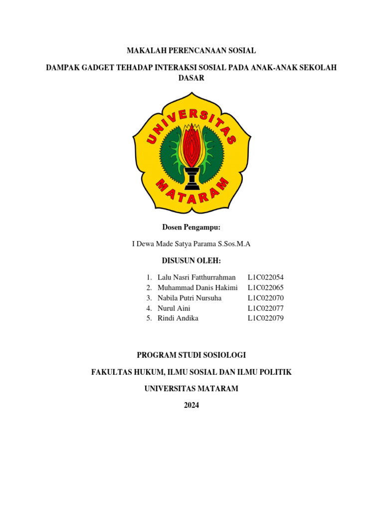 Perencanaan Sosial | PDF | Ilmu Sosial | Kesehatan Holistik