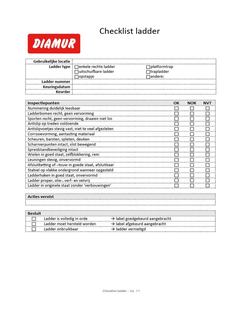 Checklist Ladder | PDF