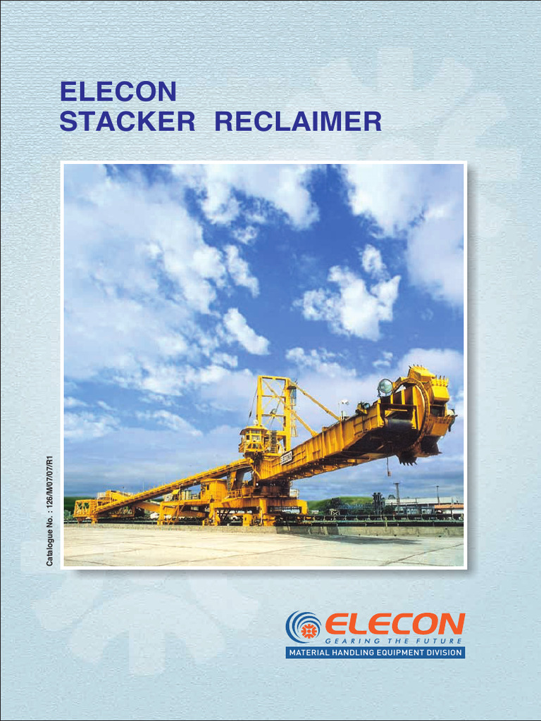 Elecon Mhe Stacker Reclaimer Catalogue | PDF | Gear | Equipment
