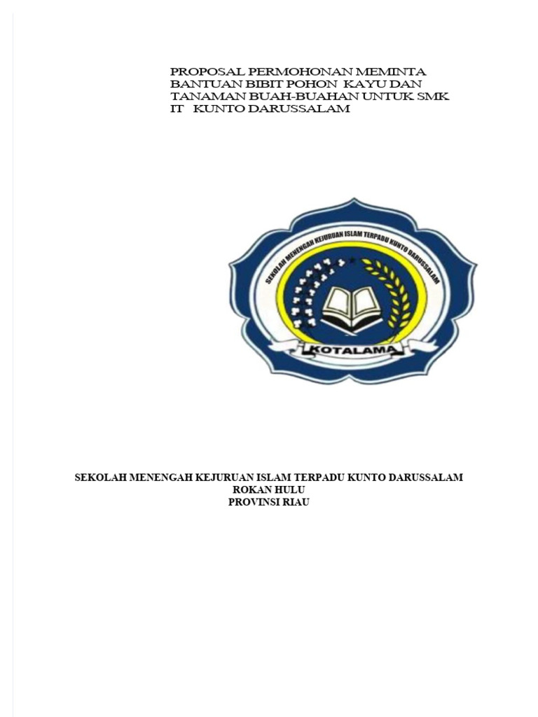 Proposal Permohonan Bibit Tanaman | PDF