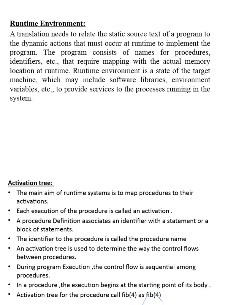 CD 5 | PDF | Variable (Computer Science) | Runtime System