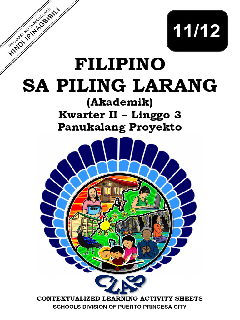 Filipino11-12 q2 CLAS3 PanukalangProyektoV3 - JOSEPH AURELLO | PDF