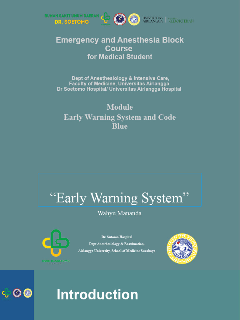 Modul EWS Dan Code Blue - Block Course DM | Download Free PDF ...