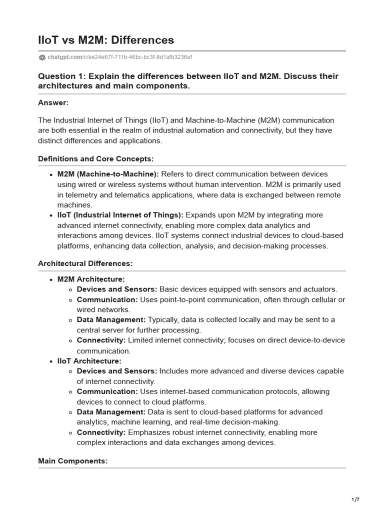 IIOT Chapter 5 notes | Download Free PDF | Osi Model | Computer Network