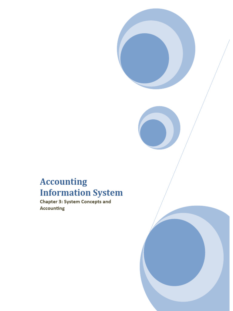 AIS CHAPTER NO 3 | Download Free PDF | System | Accounting