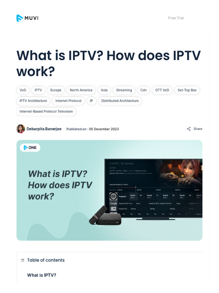 What Is IPTV - How IPTV Works - Best IPTV Devices, Services, and More! | Download Free PDF ...
