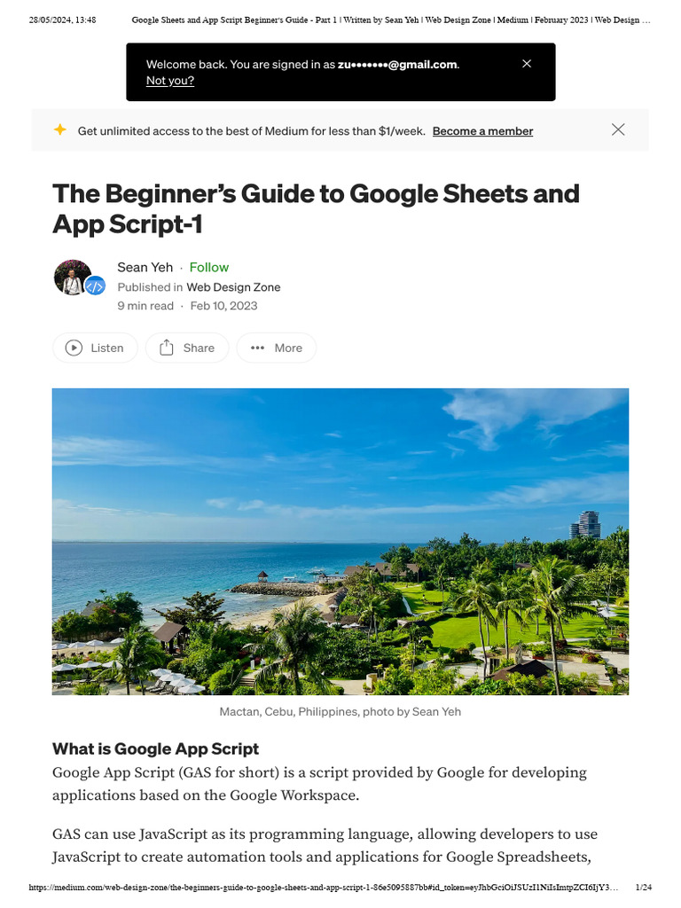 Google Sheets & App Script Guide | PDF | Spreadsheet | Application Software