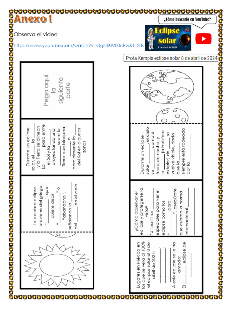 1° Proyecto Eclipse Solar. | PDF