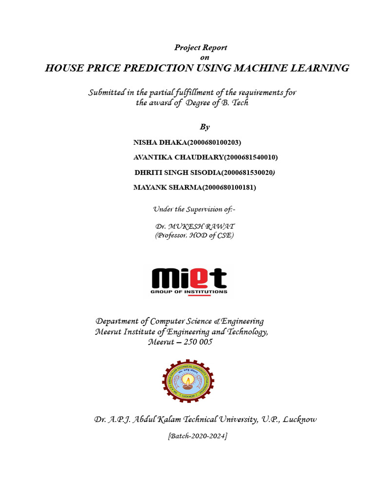 House | PDF | Machine Learning | Software Development Process