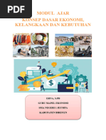 MODUL AJAR UKIN SMA 10 EKONOMI Kebutuhan Manusia Dan Kelangkaan Sumber Daya | PDF