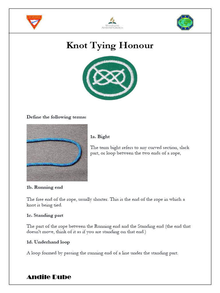 Knot Tying | Download Free PDF | Knot | Rope