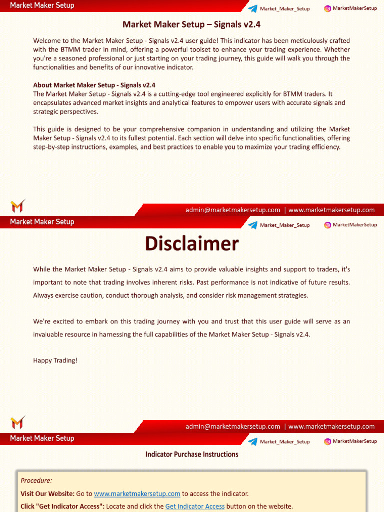 Signals User Guide Level 1 | PDF | Market Trend | Red