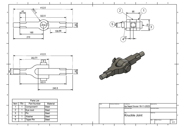 Project C Mech Drawing v1 2 3 | PDF