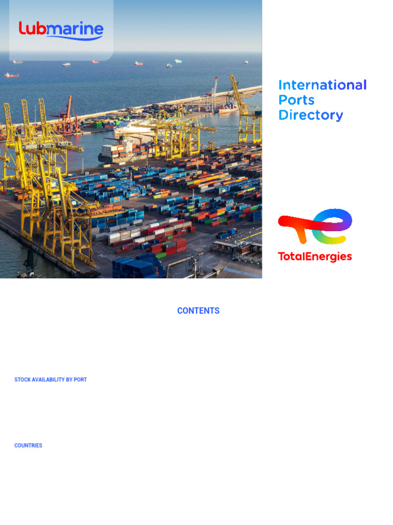 Global Ports Lubricants Directory | PDF | Motor Oil | Fuel Oil