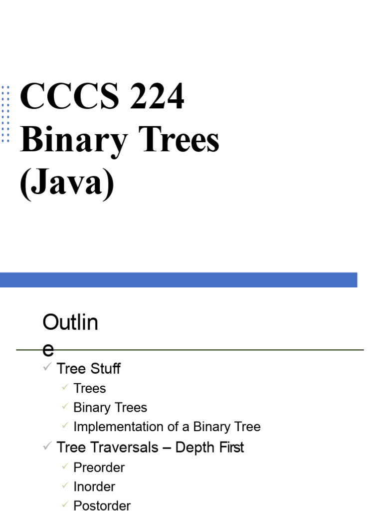 06-1 BinaryTrees | PDF | Algorithms And Data Structures | Computer Programming