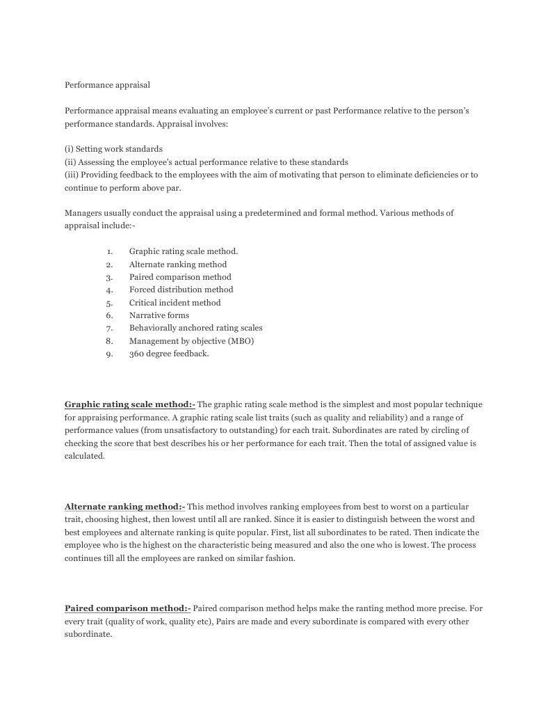 Performance Appraisal | PDF