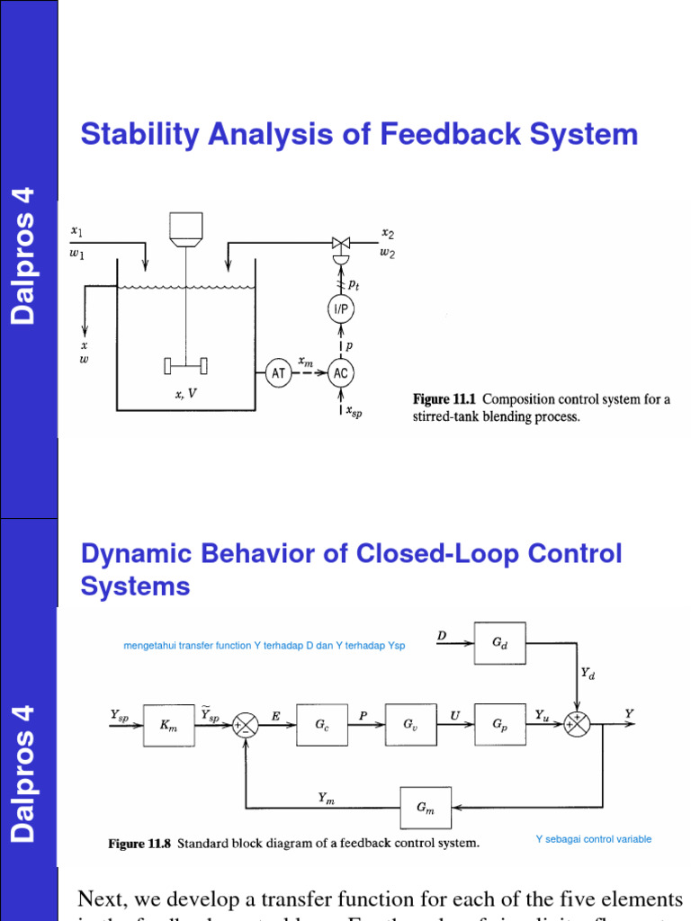 Dalpros 4 Stabilitas Sistem Kendali | PDF | Control Theory | Feedback