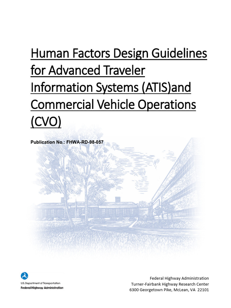 Fhwa RD 98 057 | PDF | Information