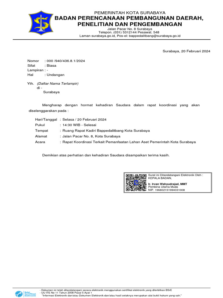 Undangan 200224 | PDF